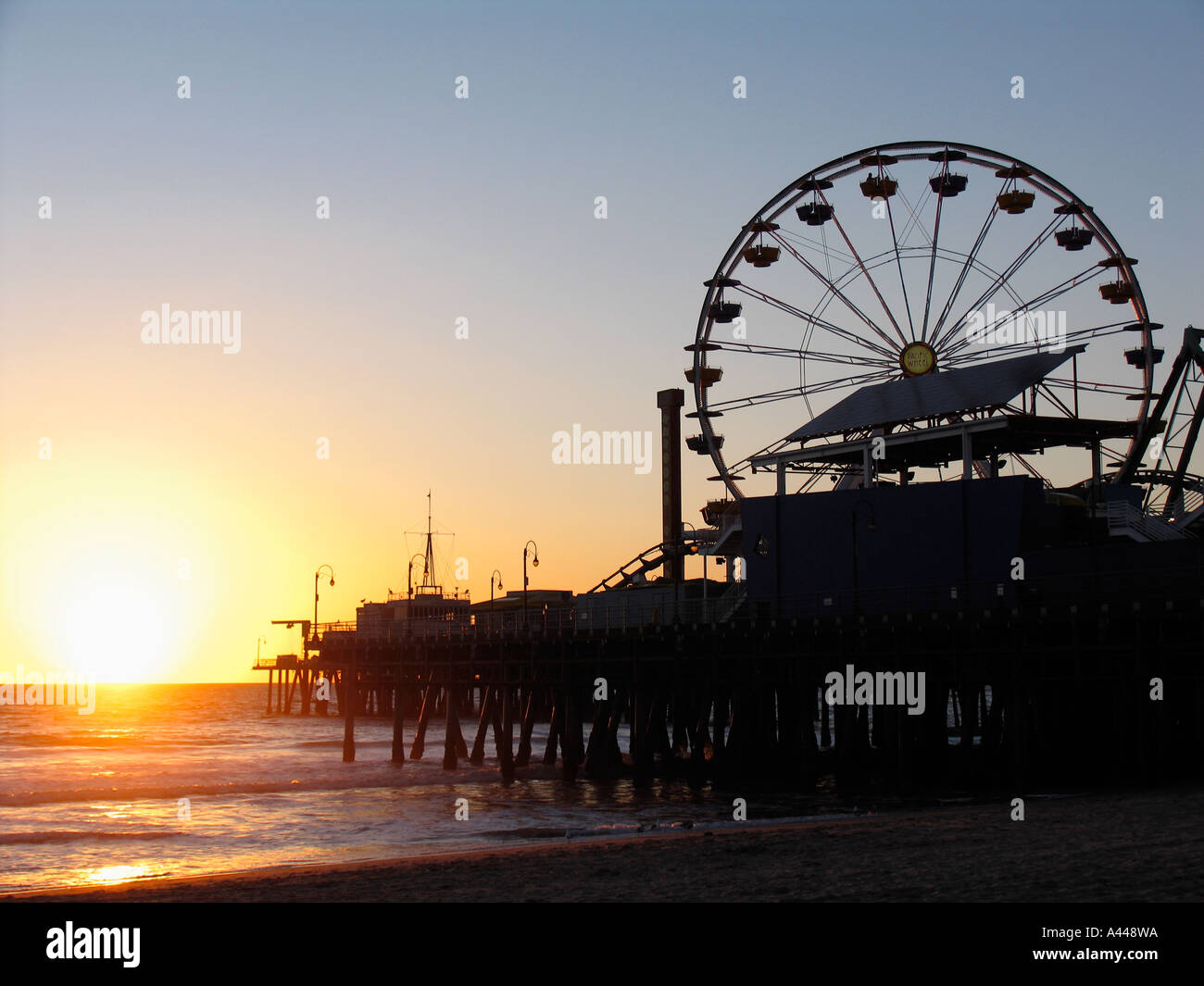 Santa Monica Pier Stock Photo - Alamy