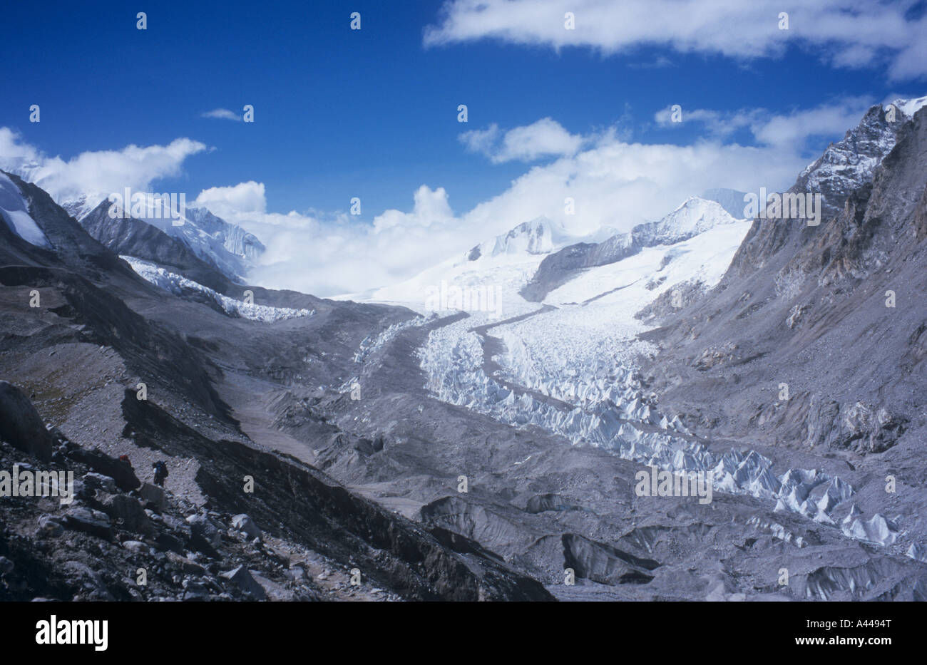 Gyabrag glacier cho oyu hi-res stock photography and images - Alamy