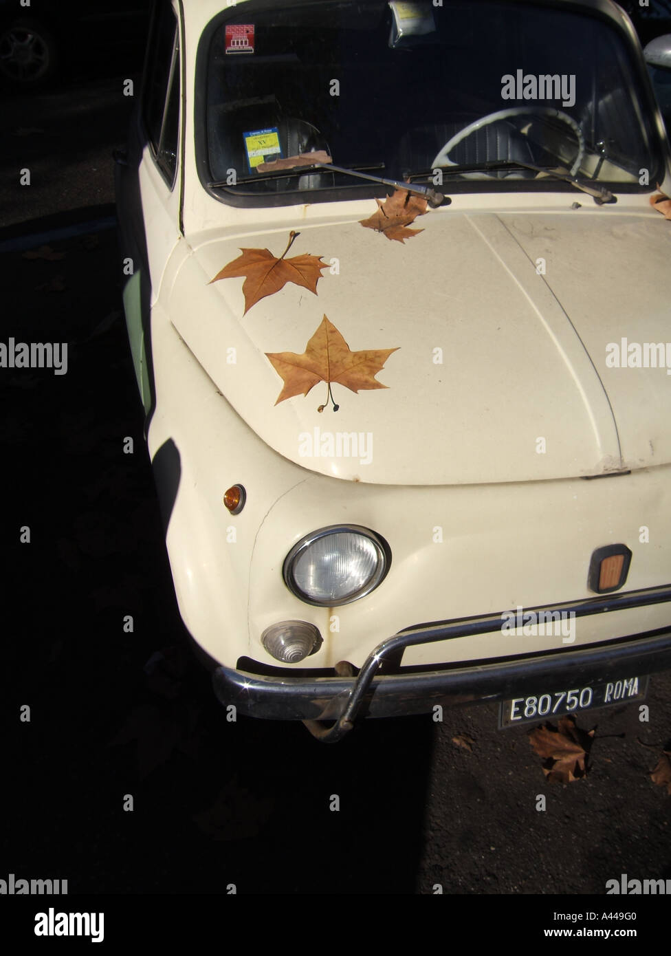 old fiat 500 car in rome Stock Photo - Alamy