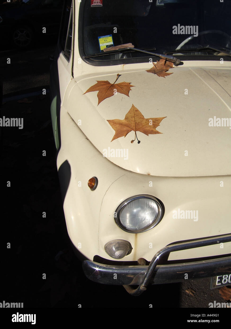 old fiat 500 car in rome Stock Photo - Alamy