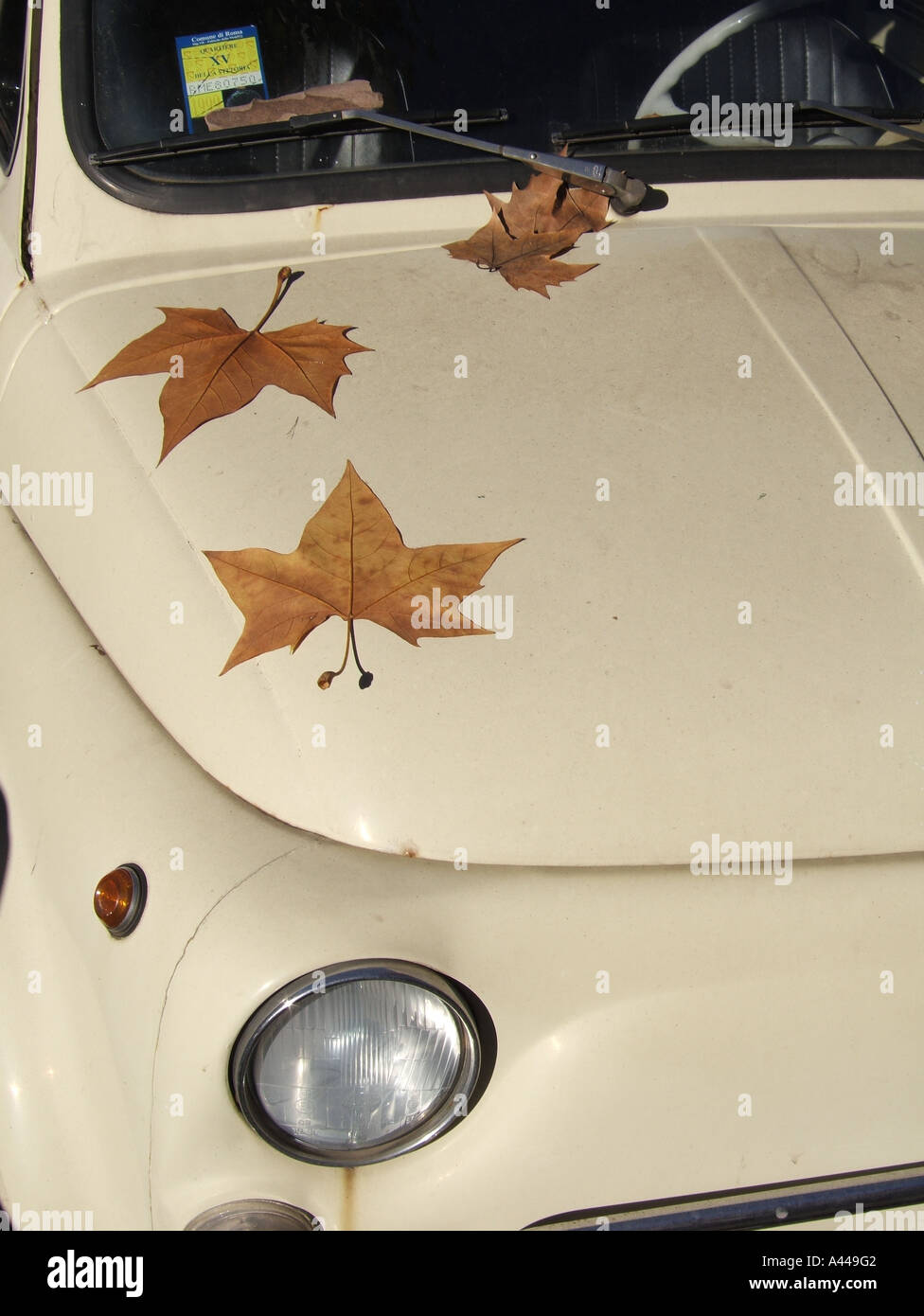 old fiat 500 car in rome Stock Photo - Alamy