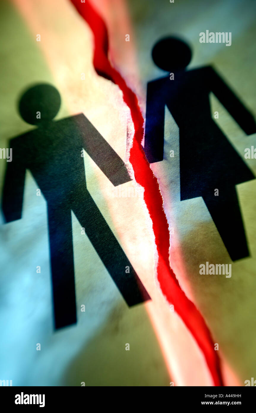 Couple divorce silhouette hi-res stock photography and images - Alamy