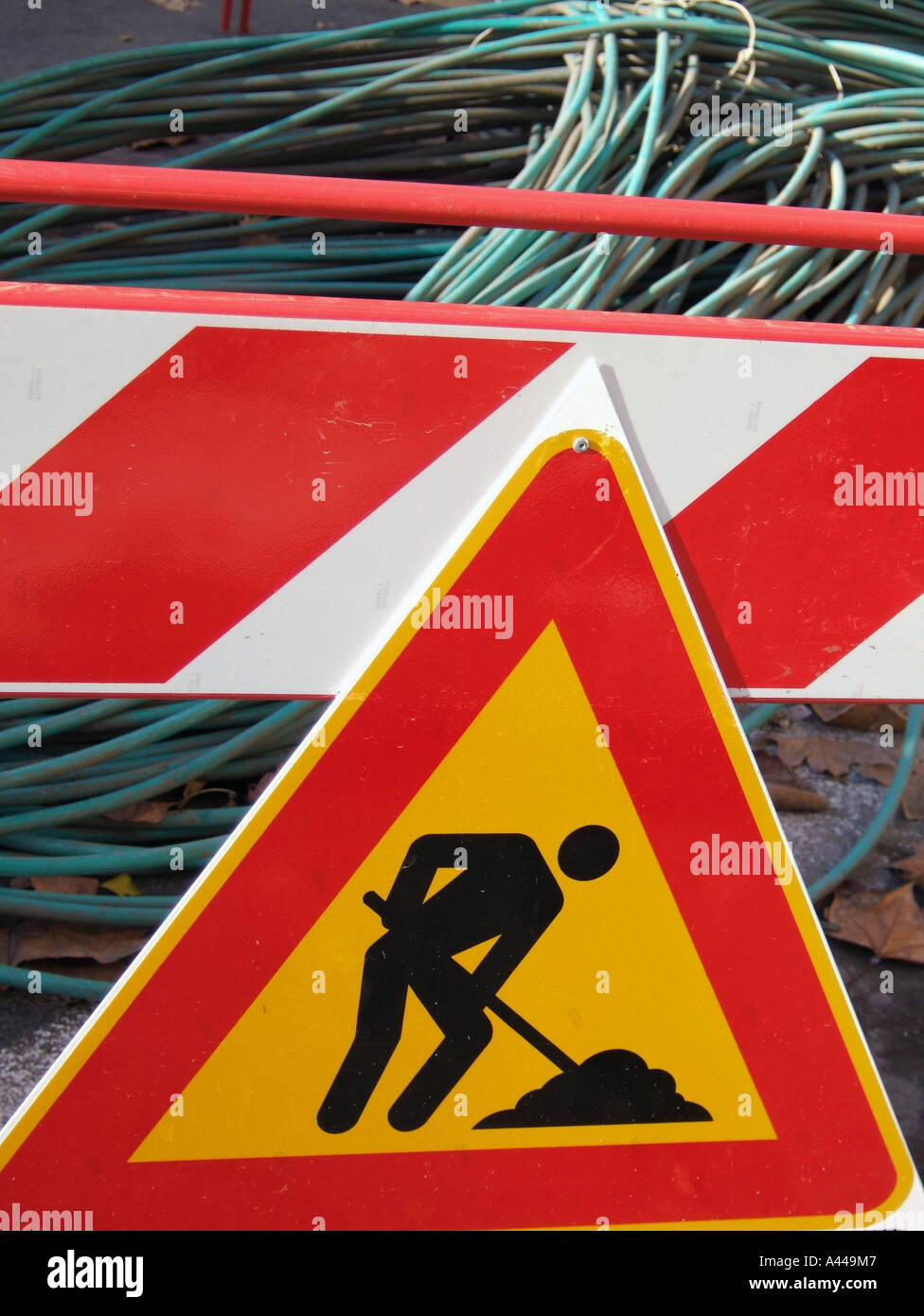 men at work sign Stock Photo - Alamy