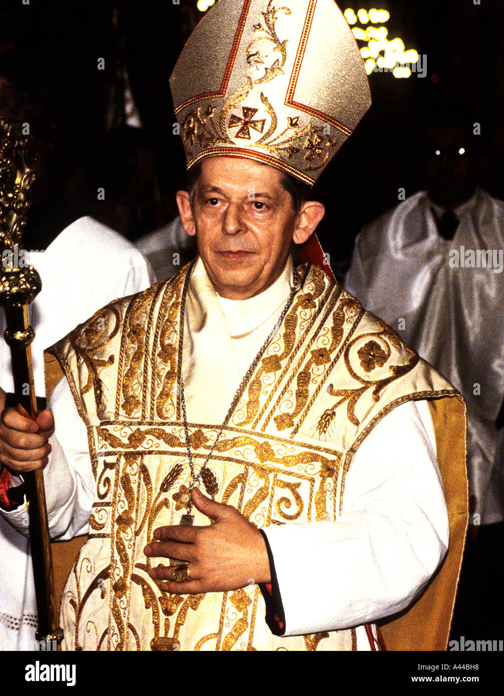 Cardinal Glemp of Roman Catholic Primate of Poland Stock Photo - Alamy