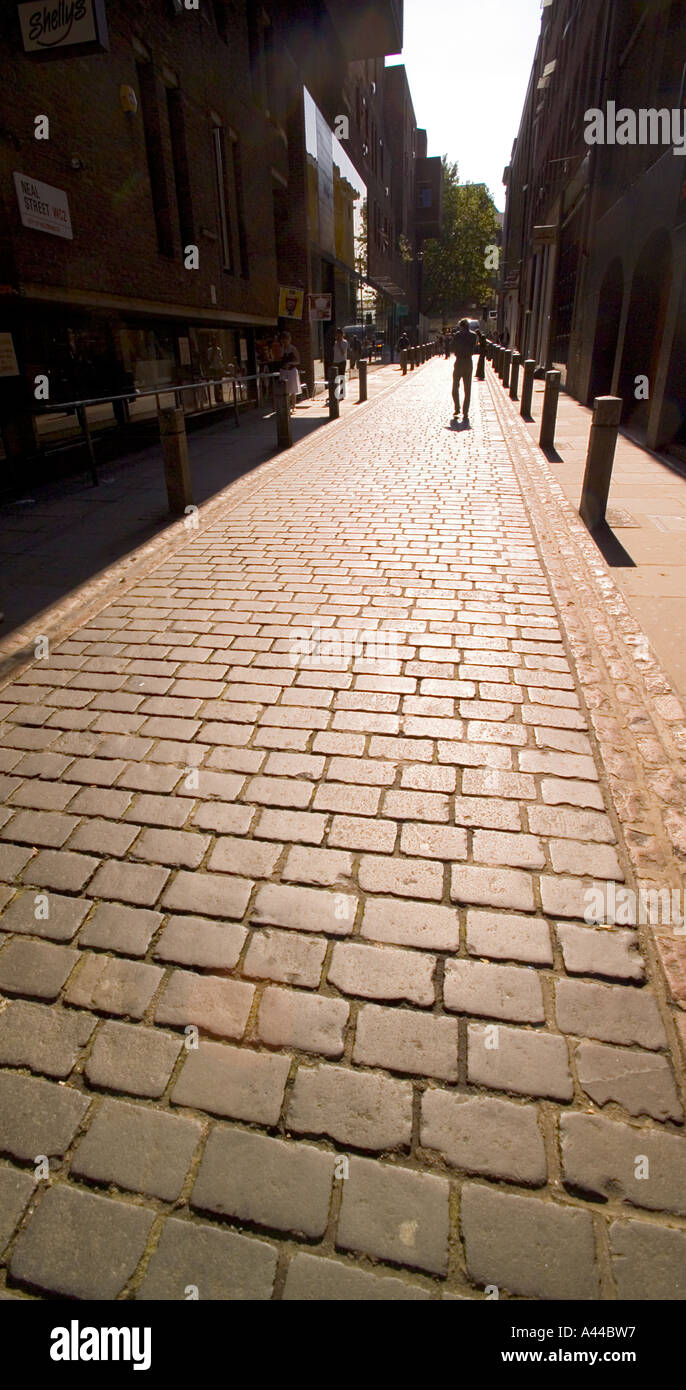 Cobbled street with street light london hi-res stock photography and ...