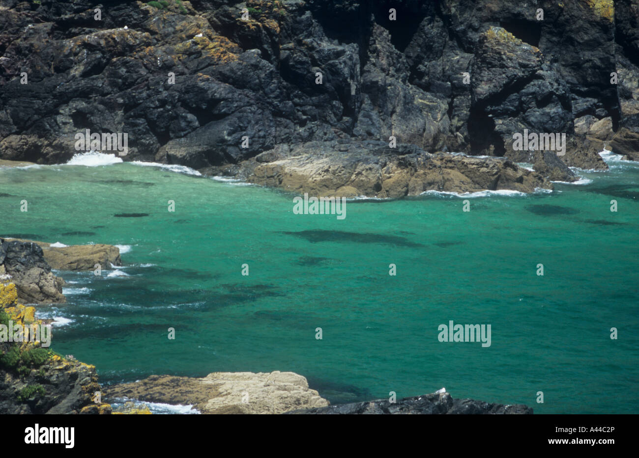 Housel Bay, The Lizard Peninsula Cornwall UK Stock Photo - Alamy
