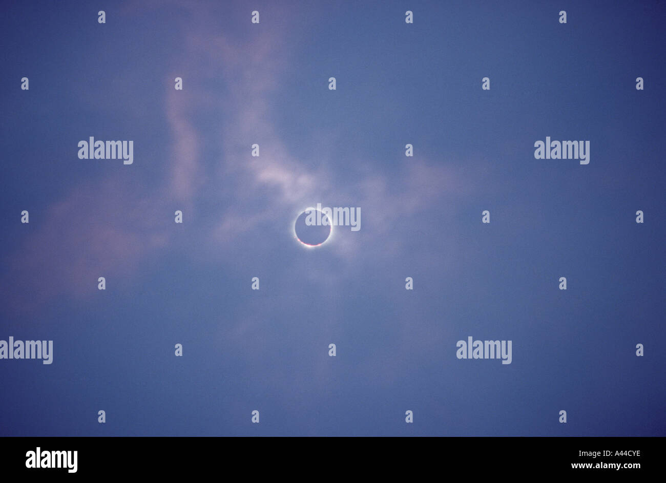 Total Solar Eclipse 11th August 1999 taken in Northern France Stock ...