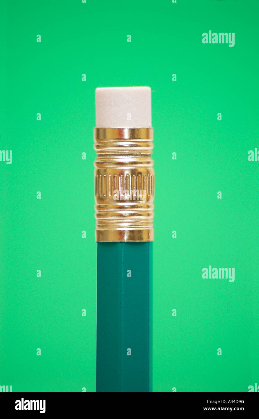 Pencil with Eraser on End Stock Photo - Alamy