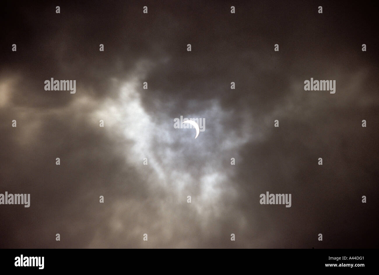 Total Solar Eclipse 11th August 1999 taken in Northern France Stock ...