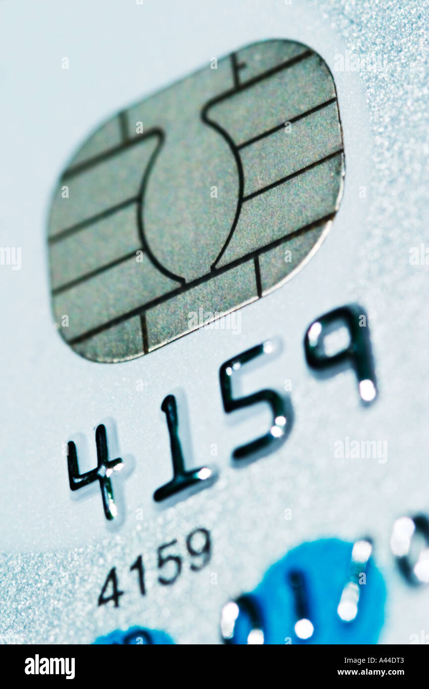 Close up of chip and pin technology on credit card Stock Photo - Alamy Close up of chip and pin technology on credit card Stock Photo - Alamy
