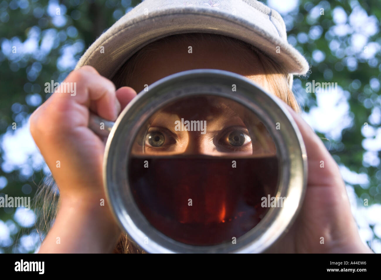 girl child drinking from beer mug Stock Photo - Alamy