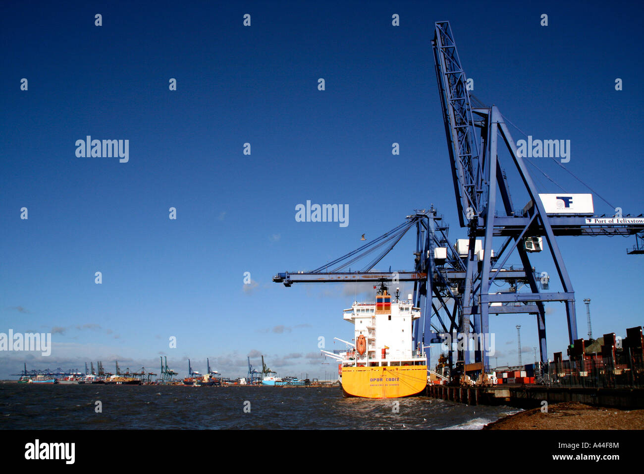 The Ferry and Container Port at Felixstowe Suffolk UK Stock Photo - Alamy