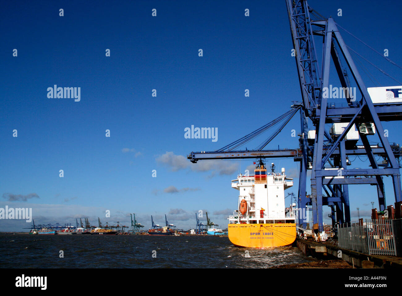 The Ferry and Container Port at Felixstowe Suffolk UK Stock Photo - Alamy