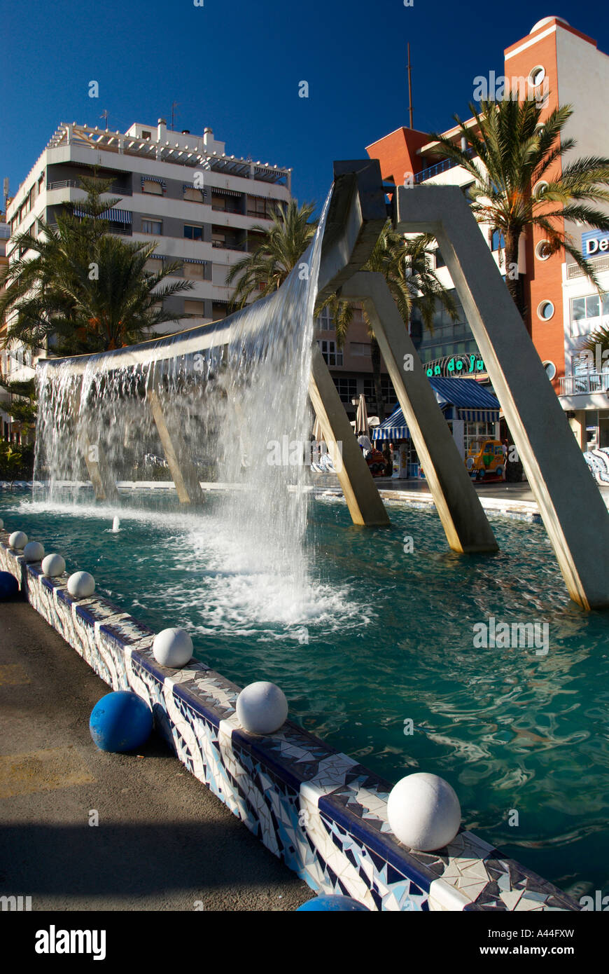 The Water Fountain In Torrevieja Spain Stock Photo - Alamy
