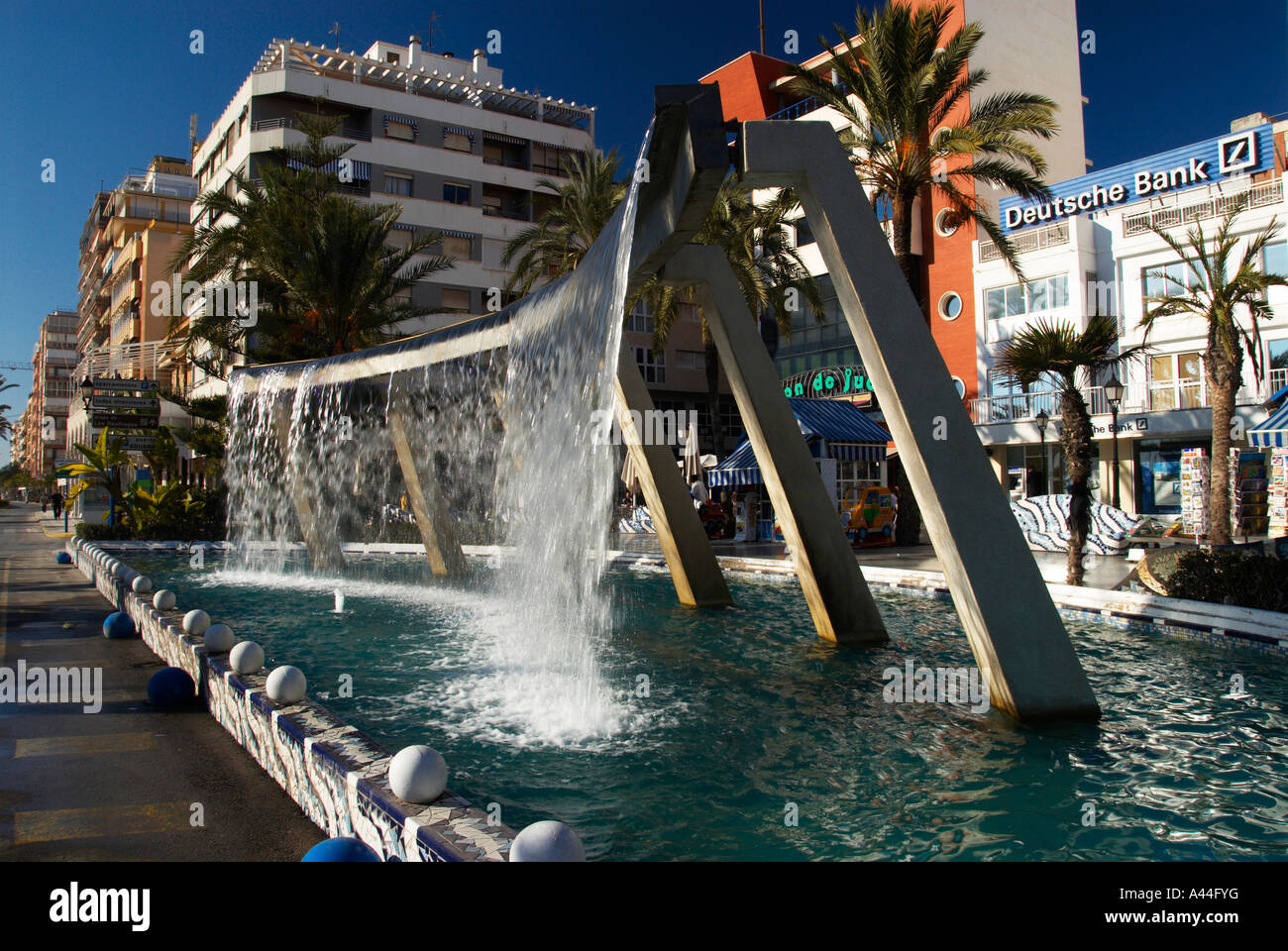 Water Fountain In Torrevieja Spain Stock Photo - Alamy