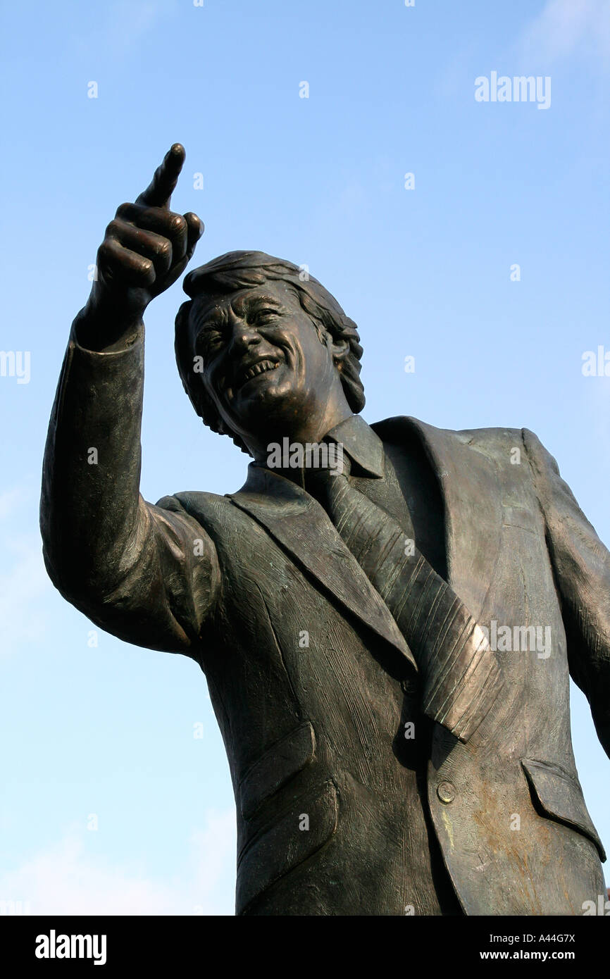 Statue of Sir Bobby Robson famous ex manager of Ipswich Town Football ...