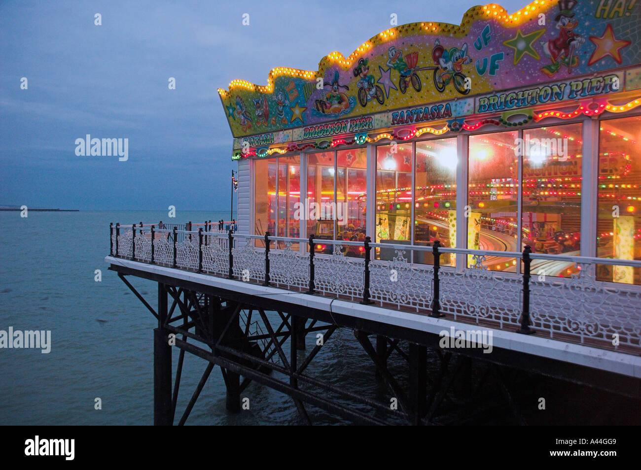 europe uk england sussex brighton palace pier fairground Stock Photo ...