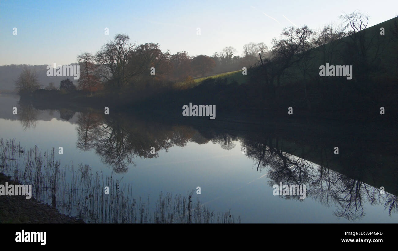 uk england Devon river dart valley near totnes Stock Photo - Alamy