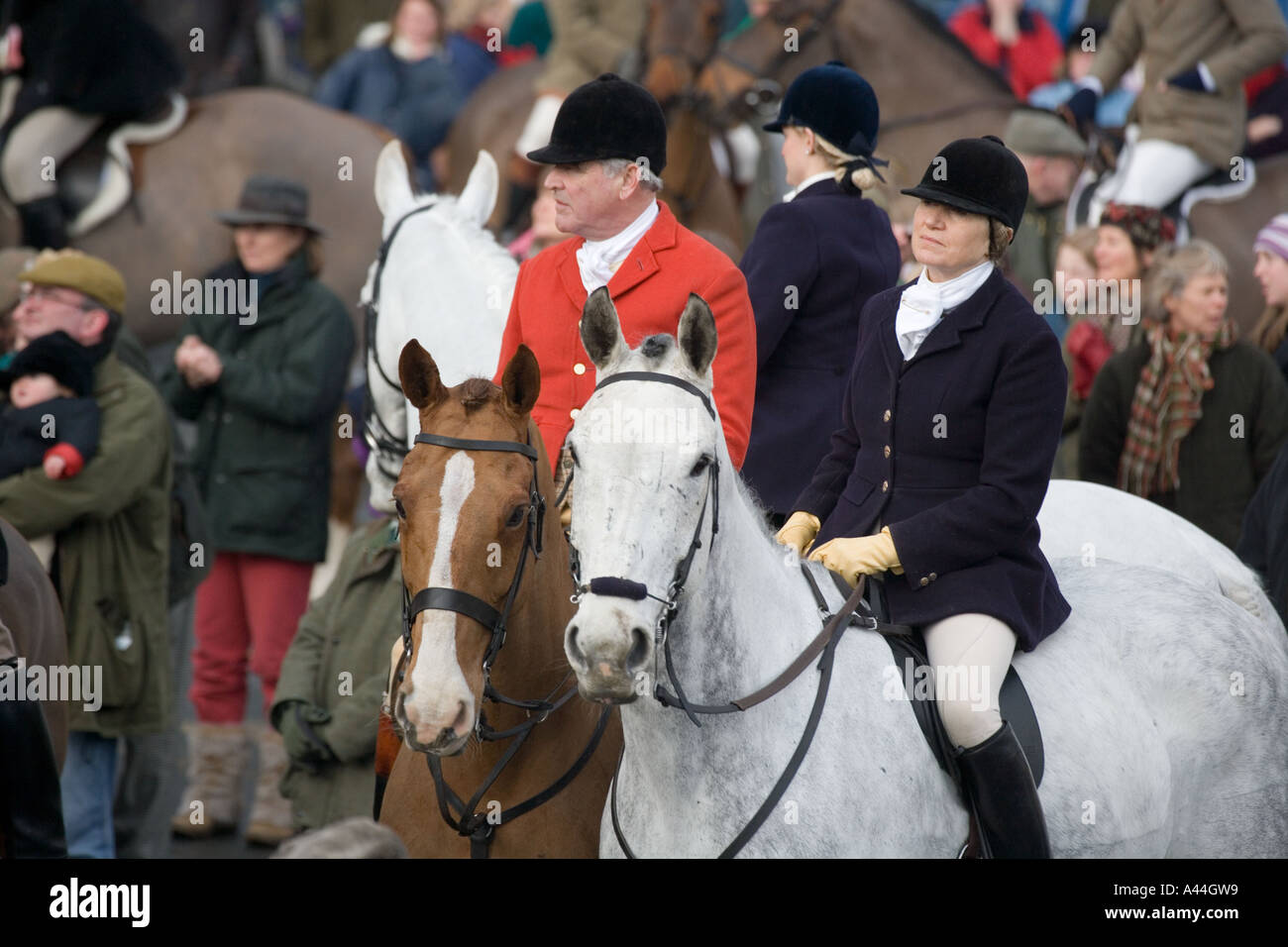 Fox Hunt Meeting Masham North Yorkshire England UK Stock Photo - Alamy