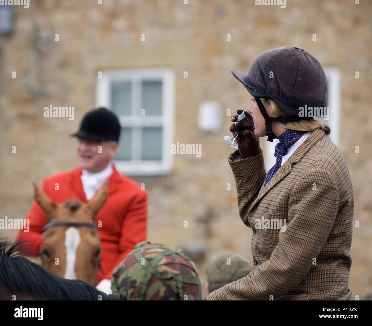 Fox Hunt Meeting Masham North Yorkshire England UK Stock Photo - Alamy