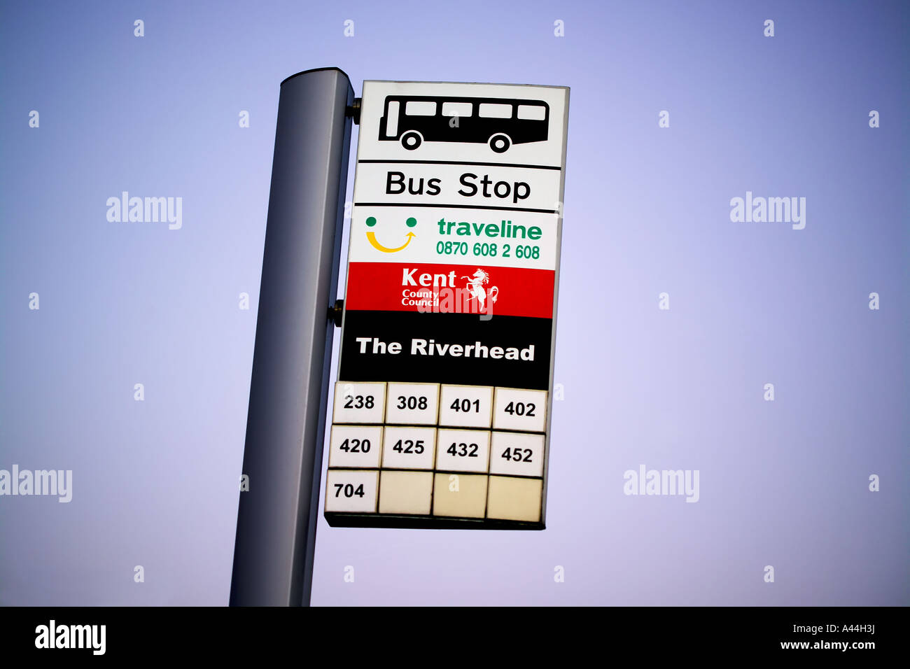 Kent Country Bus Stop Stock Photo - Alamy