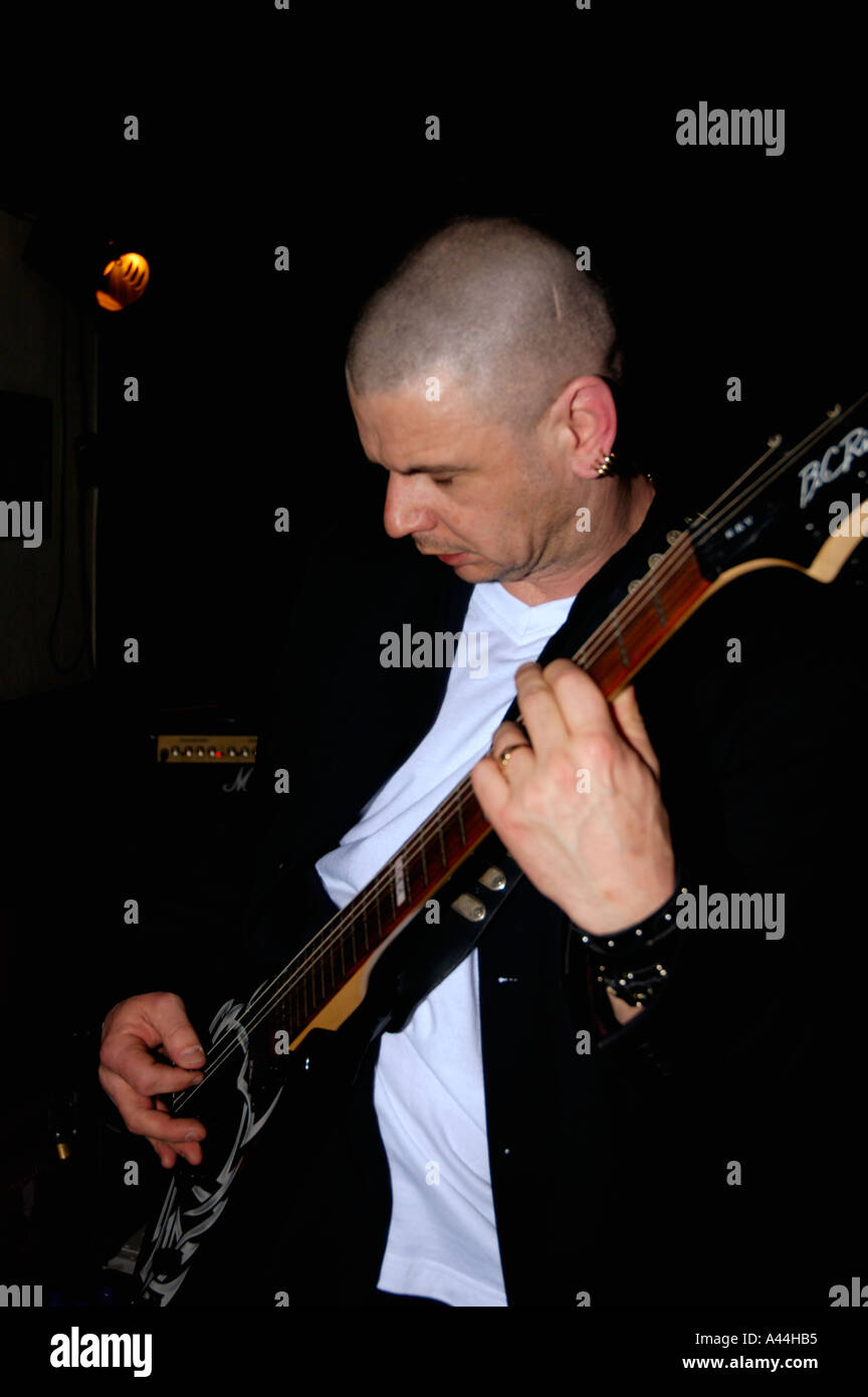 The guitarist of Goth band Deviant UK Stock Photo - Alamy