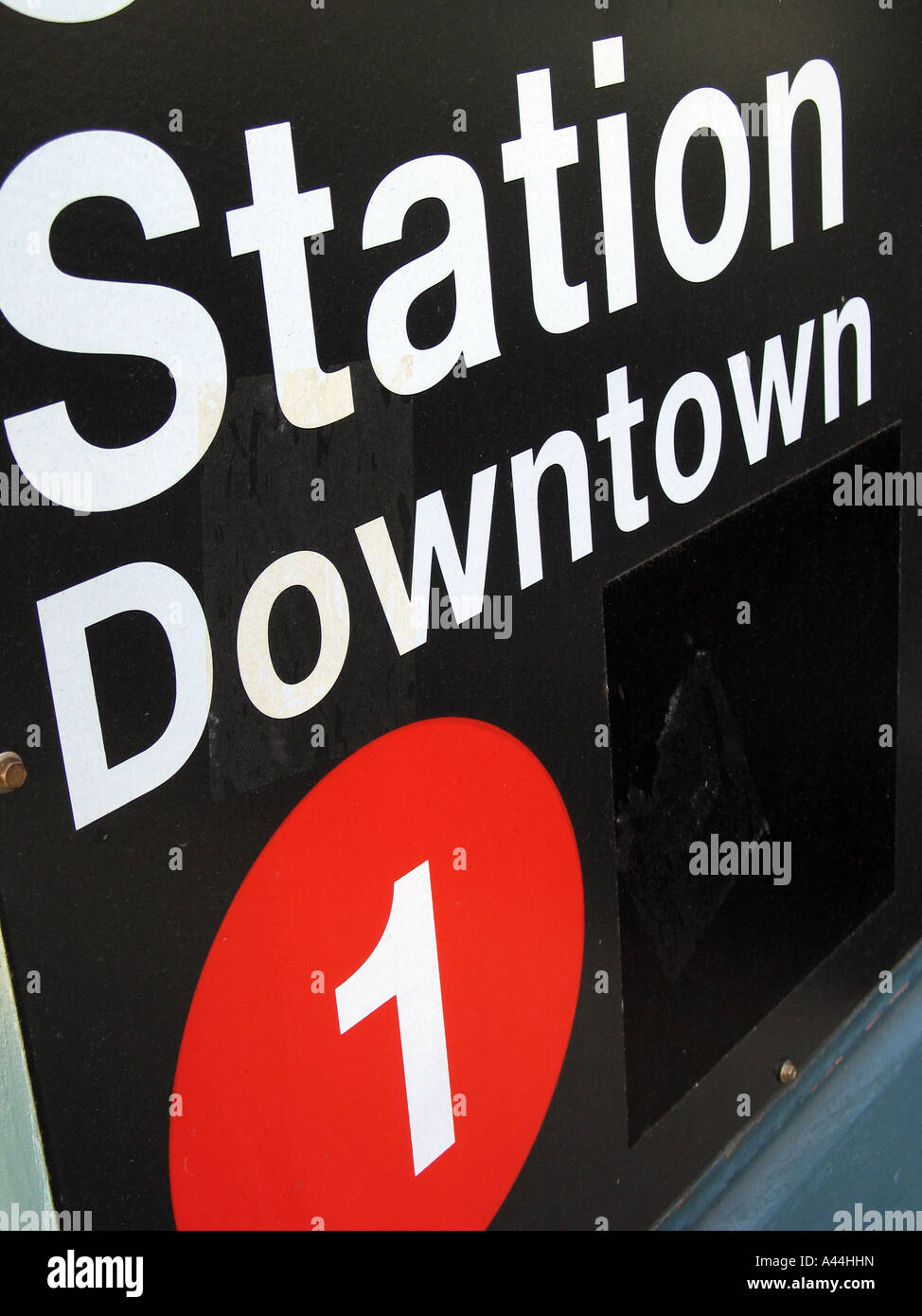 USA, NEW YORK, subway station of line number 1 in Manhattan Stock Photo ...