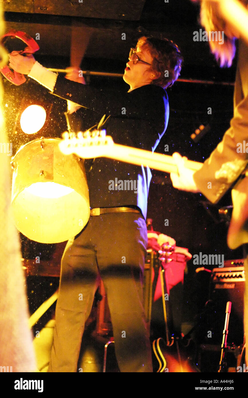 Richard Parry of the Arcade Fire playing a concert at the Garage in ...