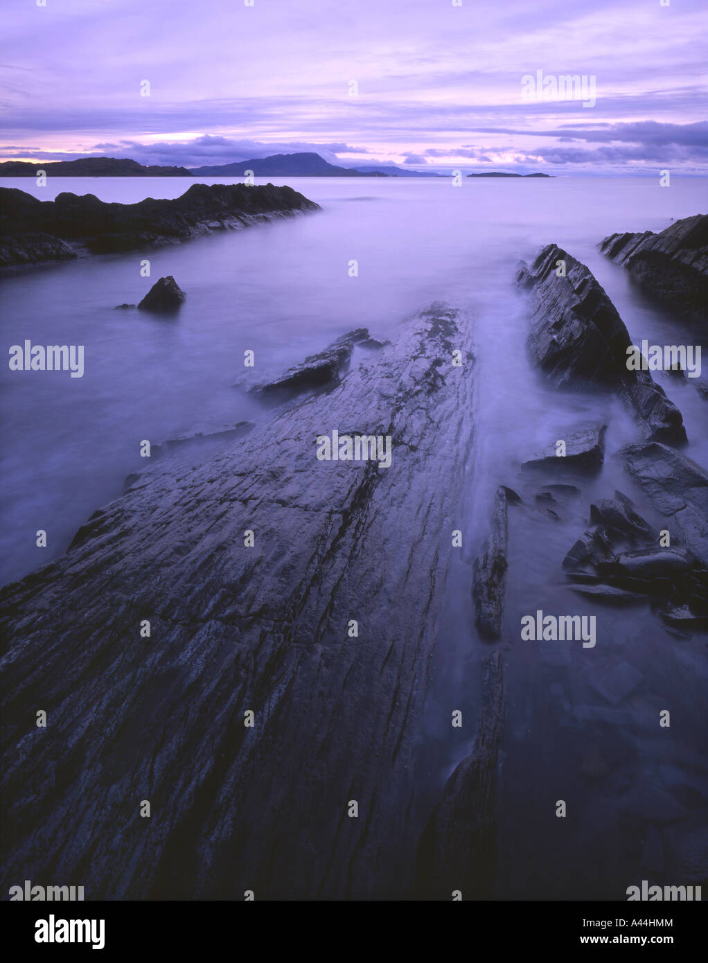 Scarba from Seil at Dawn Stock Photo - Alamy