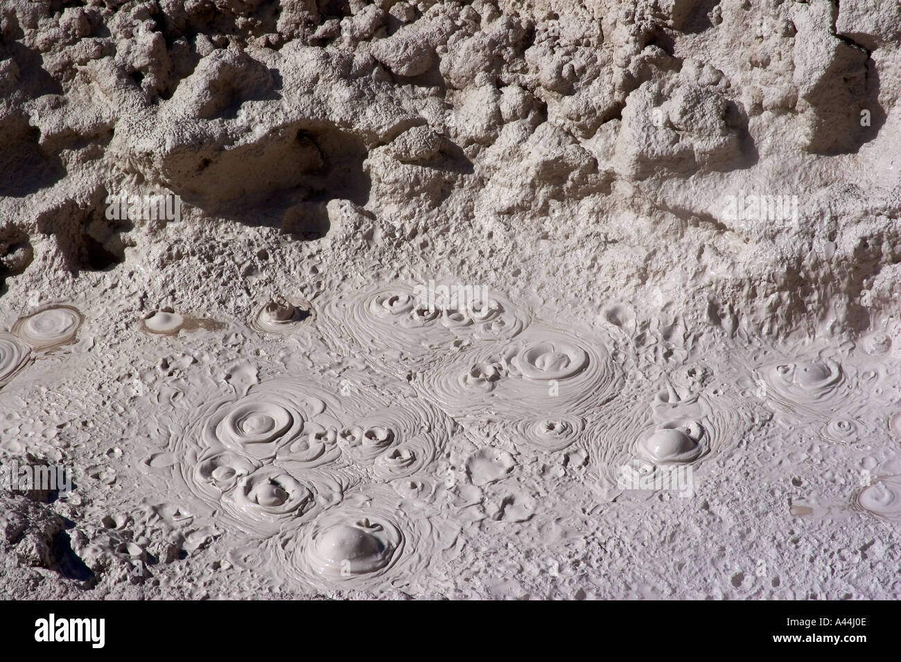 Mud pools,Orakei Korako, Rotorua,New Zealand Stock Photo - Alamy