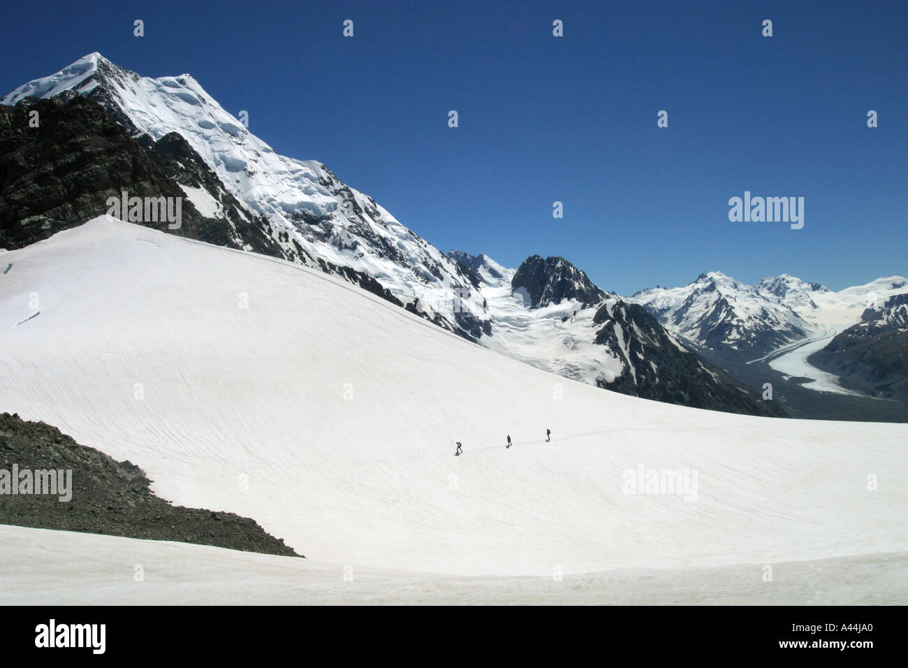 Mount Cook New Zealand from Ball Pass Stock Photo - Alamy