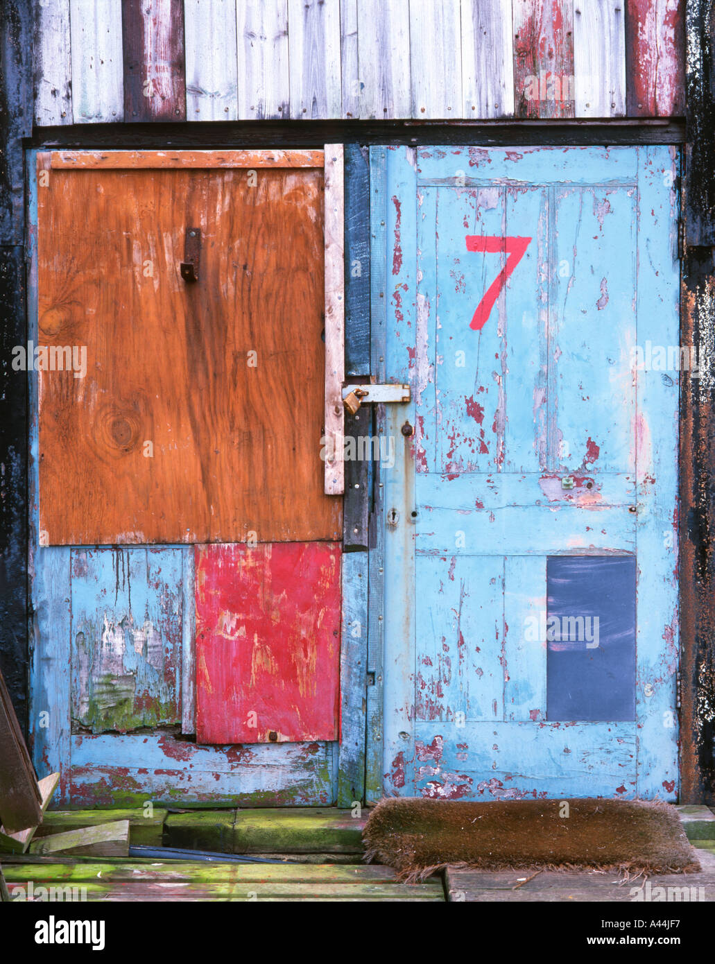 Weathered waterside shed at Chesil Beach Dorset England Stock Photo - Alamy