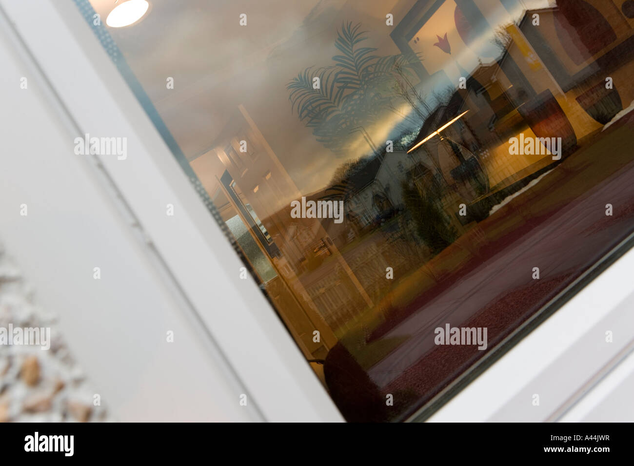 LOOKING IN A HOUSE WINDOW Stock Photo - Alamy