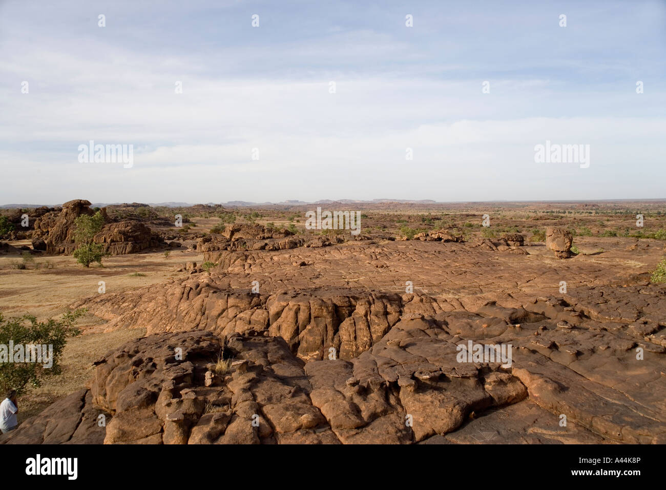 Rock formation on the Dogon plateau on route to Bandiagara, Mali, West ...