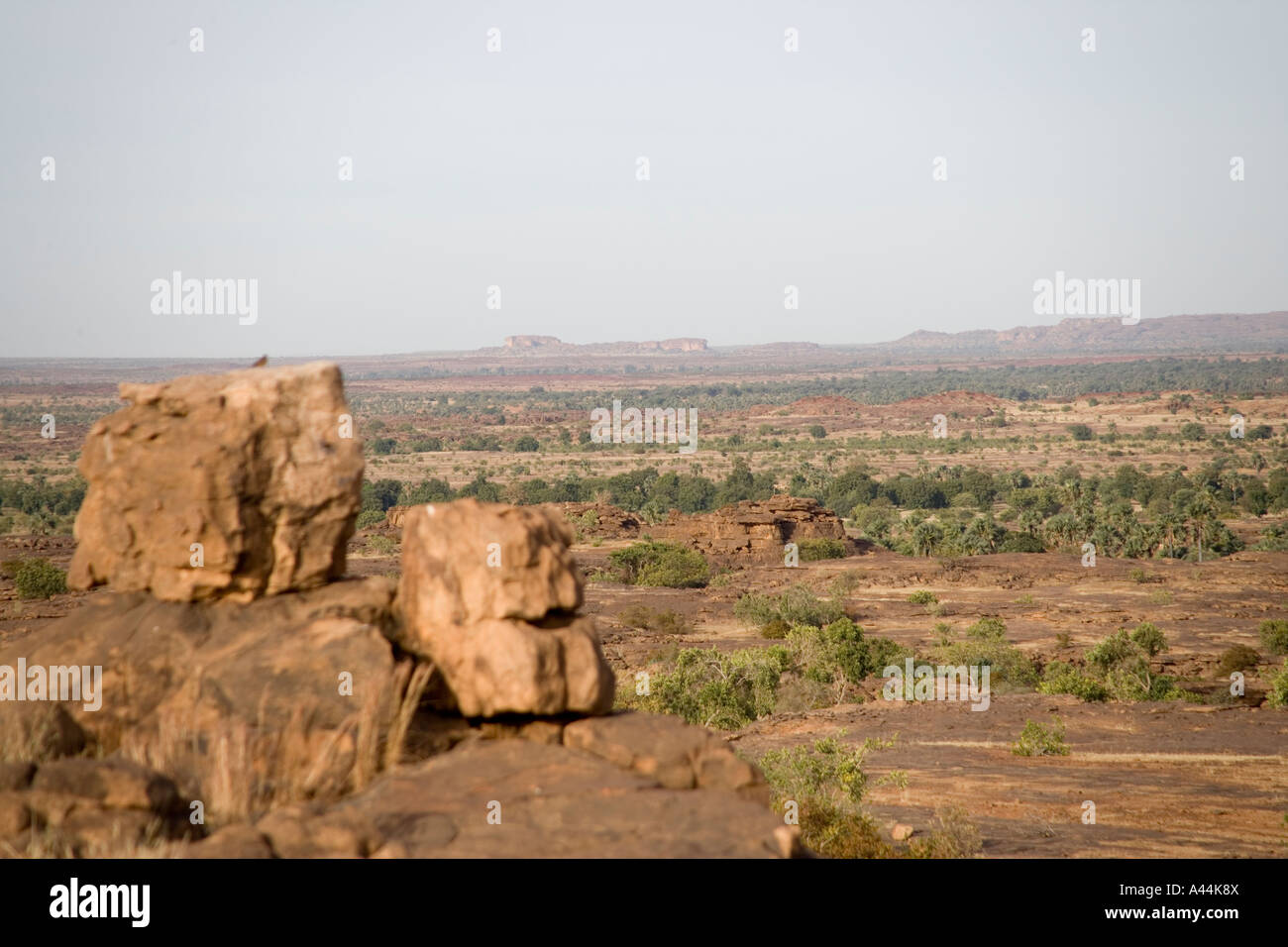 Rock formation on the Dogon plateau on route to Bandiagara, Mali, West ...