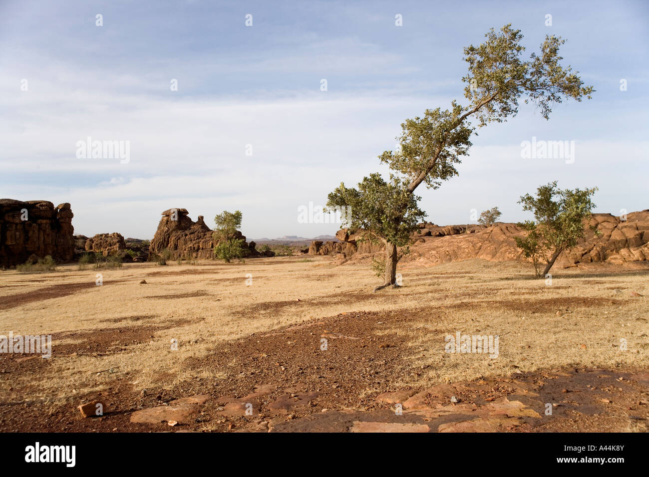 Rock formation on the Dogon plateau on route to Bandiagara, Mali, West ...