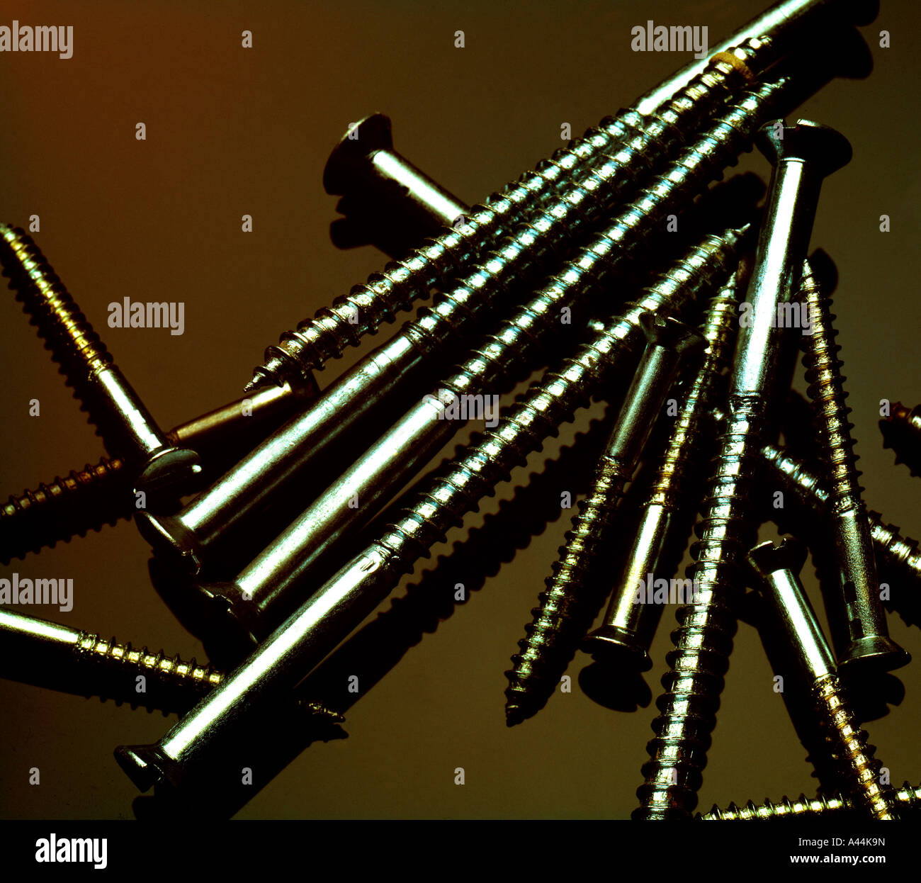 Wood or carpentry screws Stock Photo - Alamy