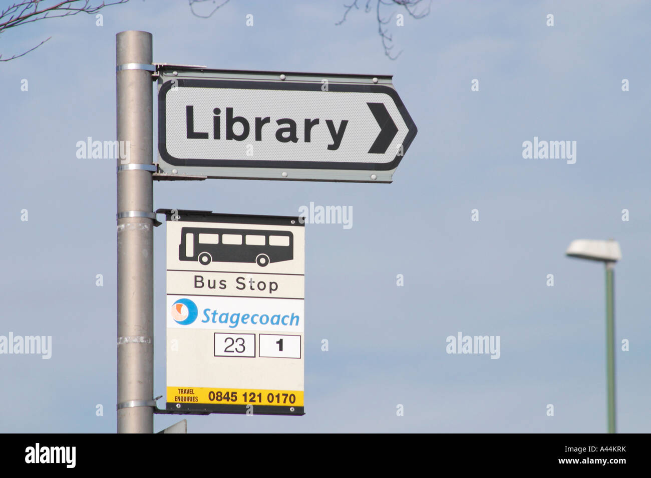 Public Library Street sign in West Sussex, England, UK Stock Photo - Alamy
