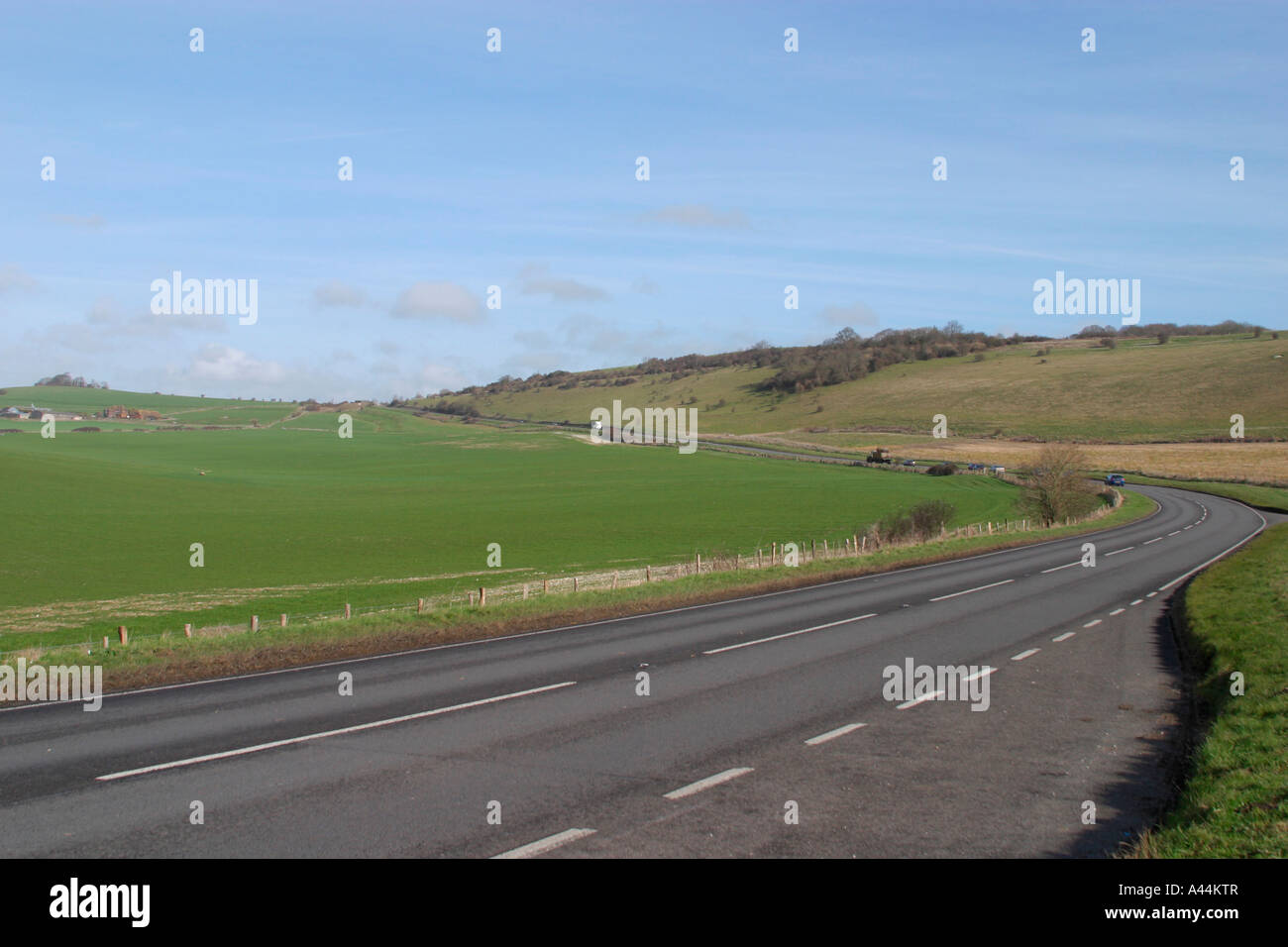Long Furlong A280 in West Sussex, England Stock Photo - Alamy