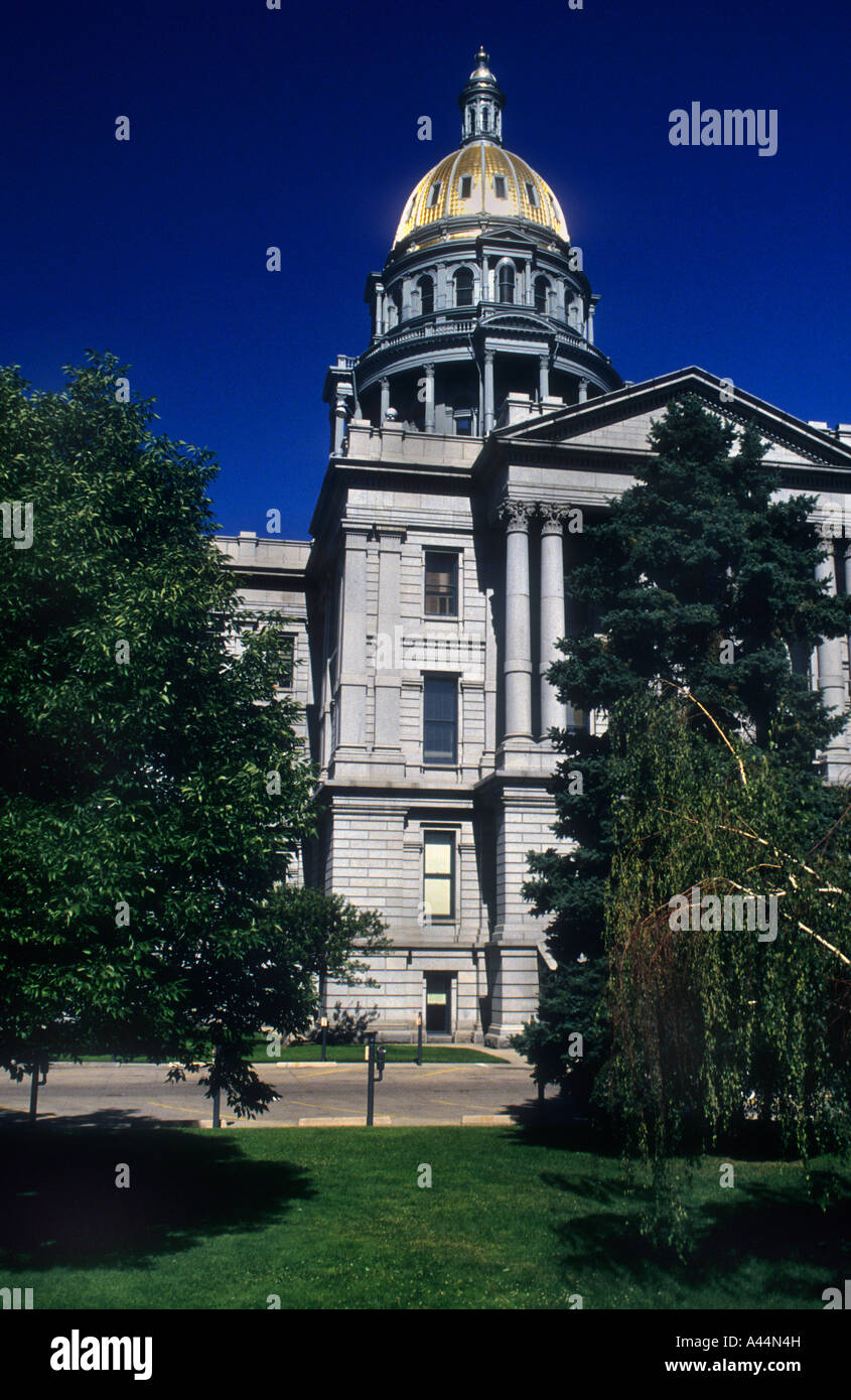 Exterior View Of The State Capitol Building Of Colorado,In The Mile ...