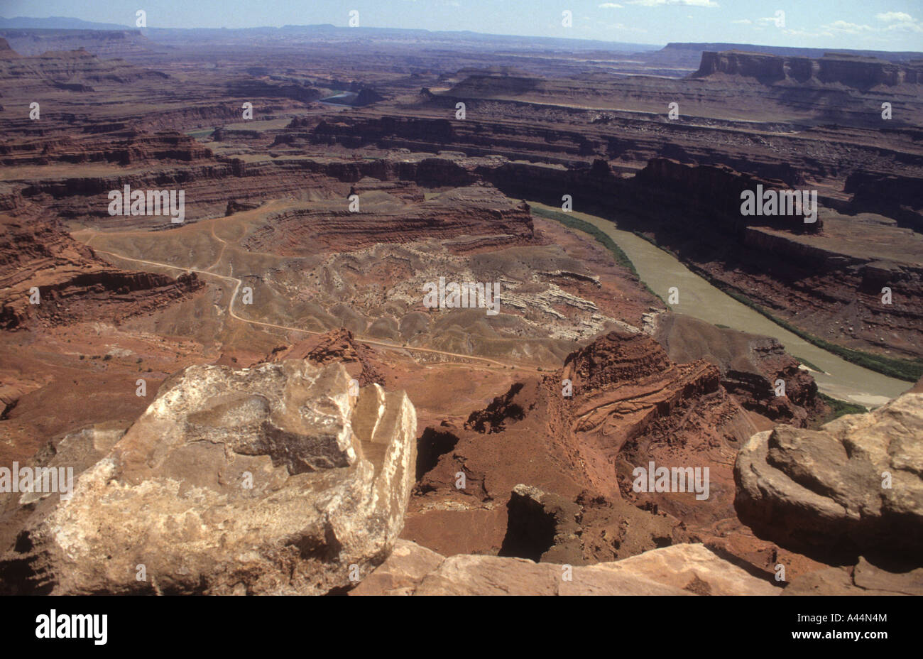Colorado River Winding Its Way Through Utah,Viewed From An Area Known ...
