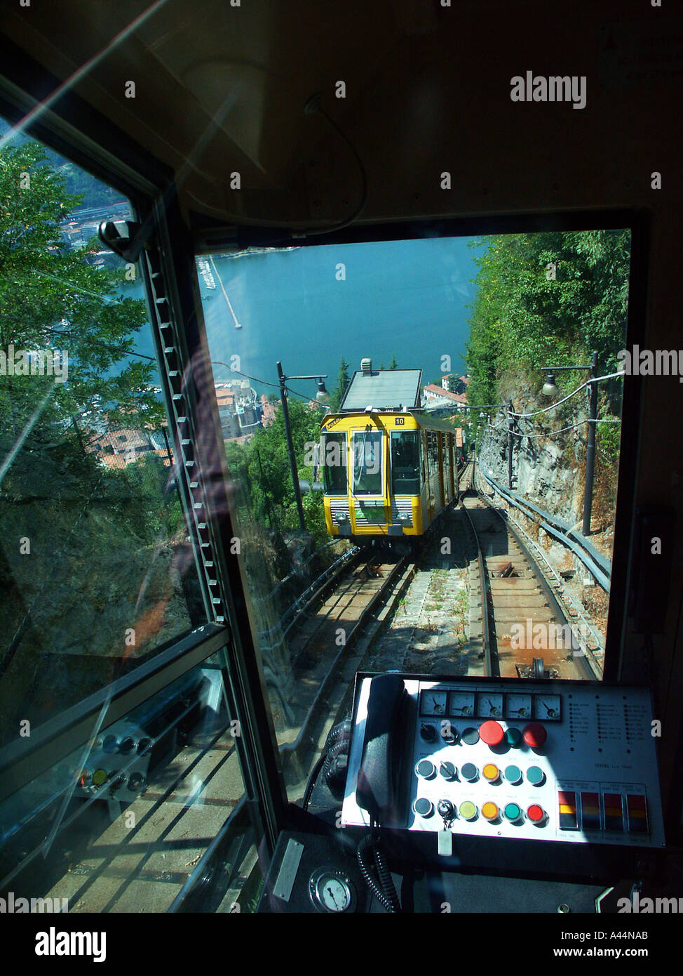 The Funicular Como City Lake Como Italy Stock Photo - Alamy