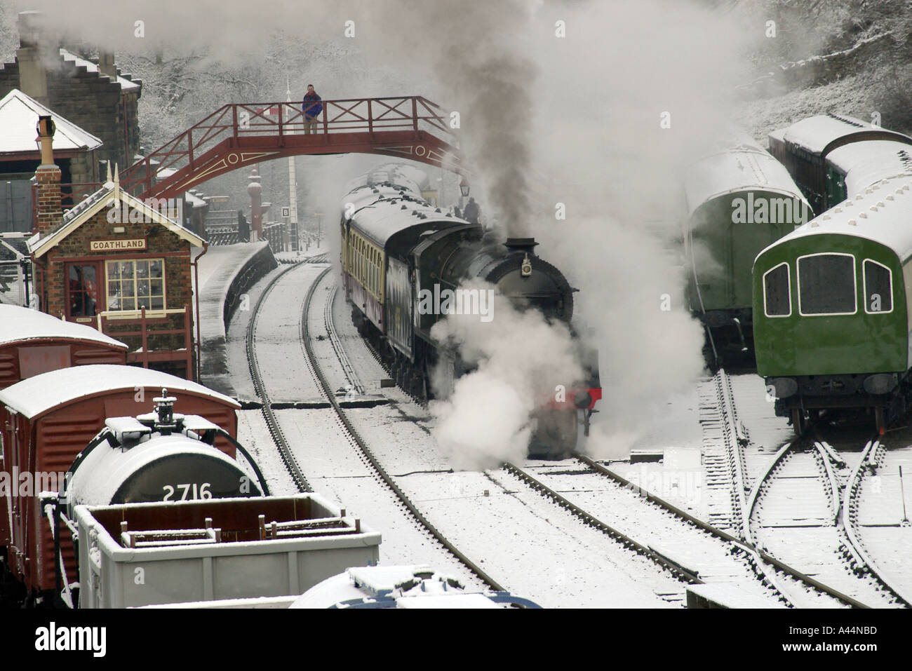 North york moors railway snow hi-res stock photography and images - Alamy