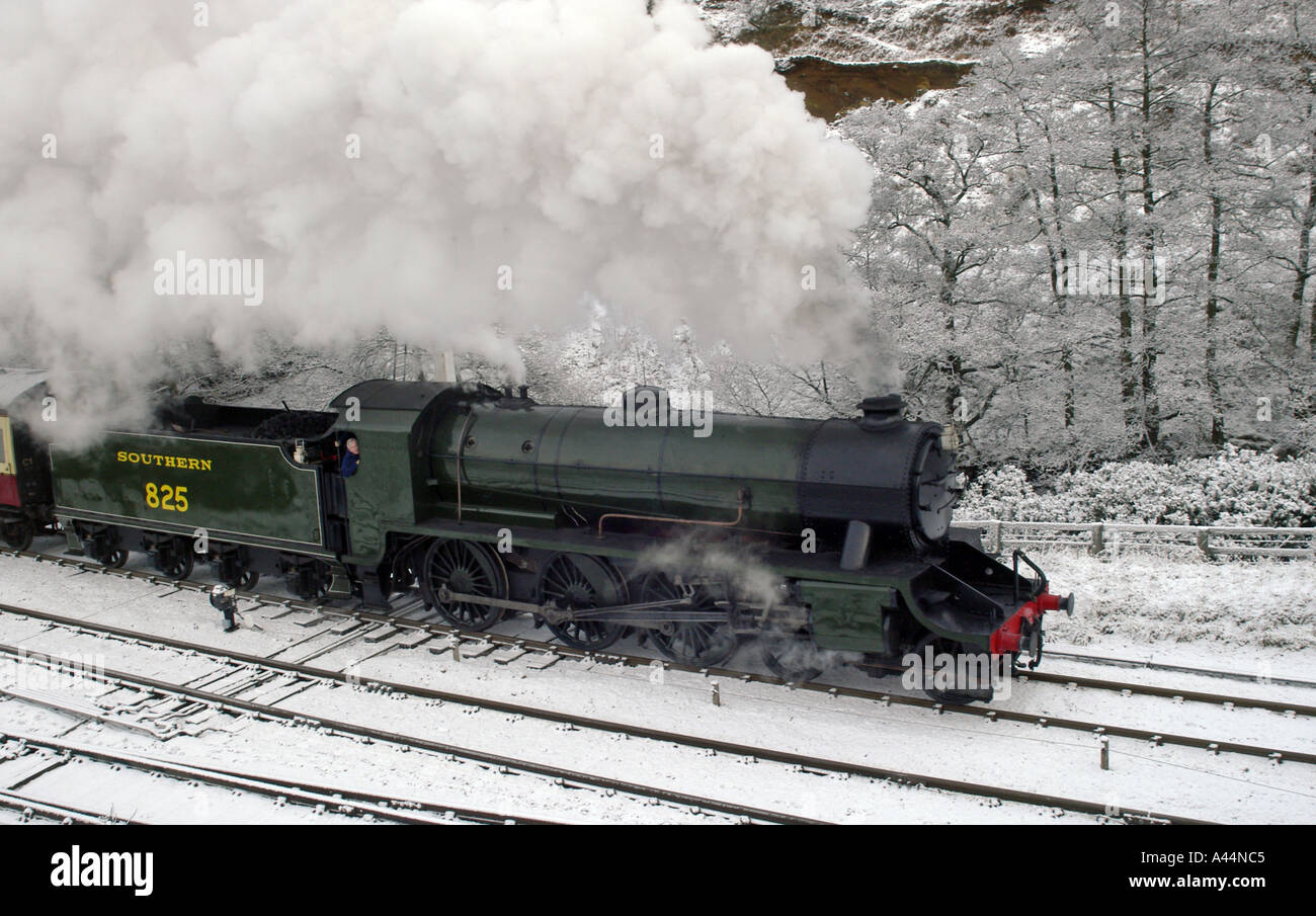 Goathland North York Moors Historic Railway in winter snow North ...