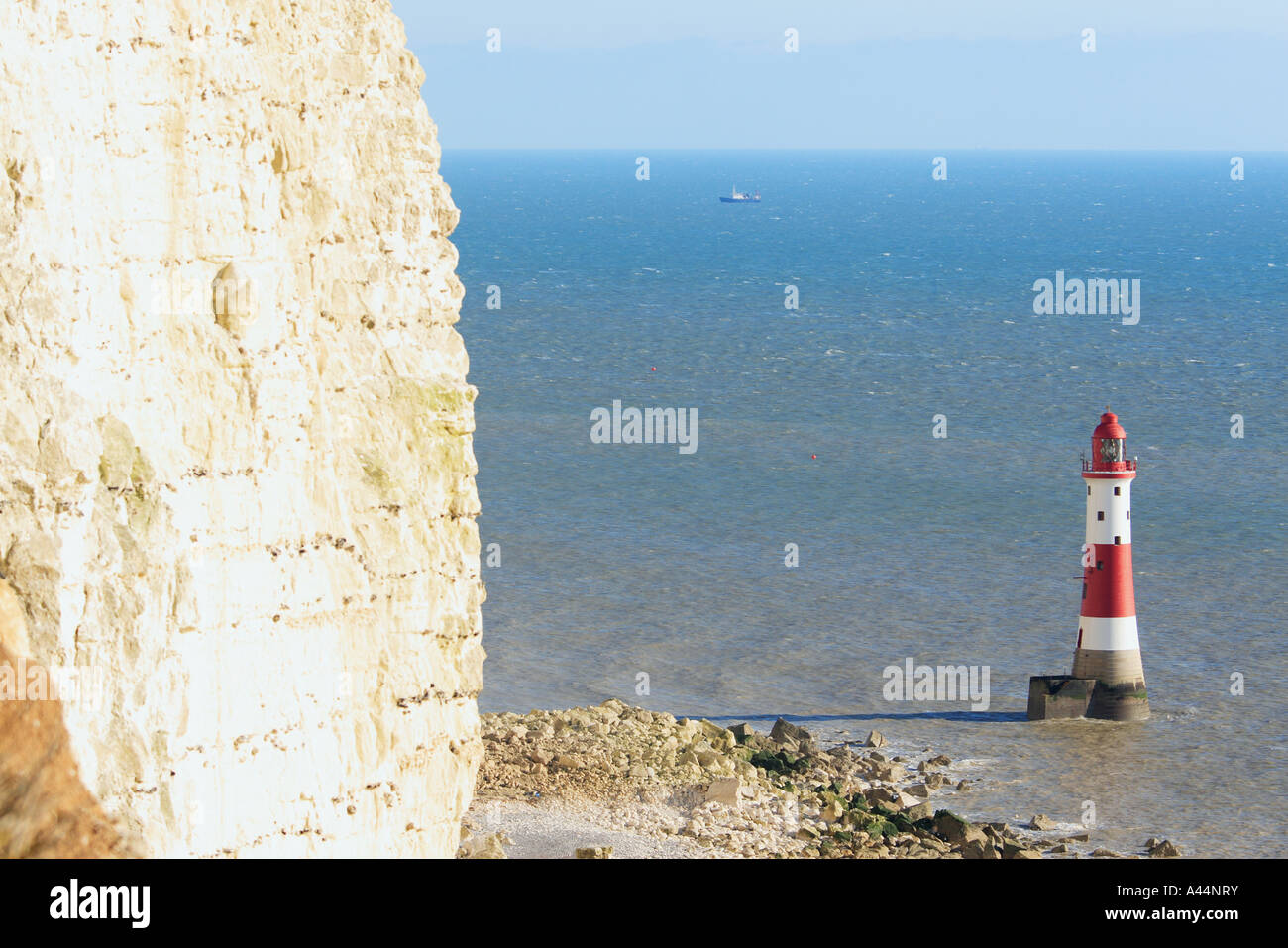 Yacht lighthouse beachy head hi-res stock photography and images - Alamy