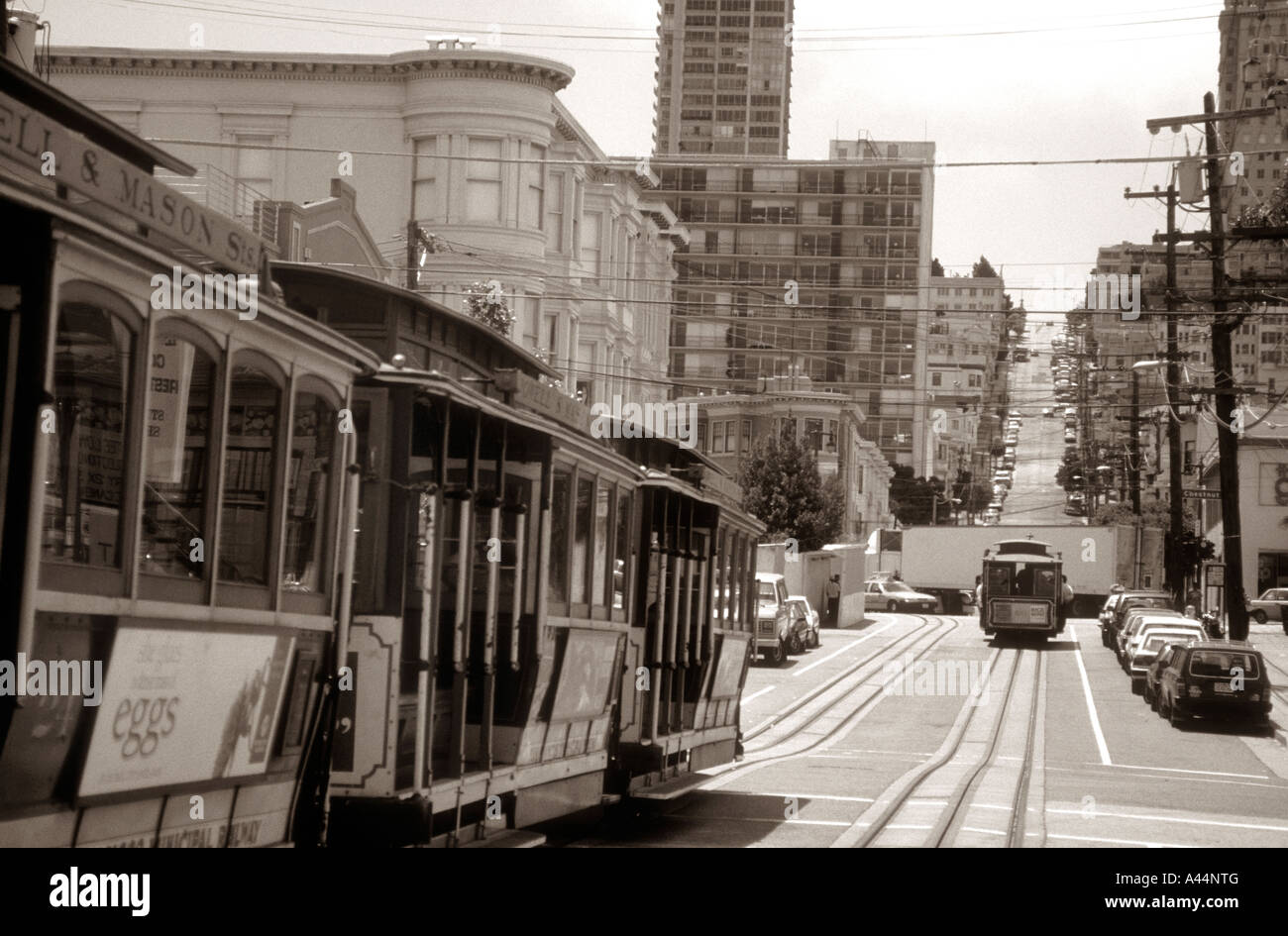 The Trams Of San Francisco In California USA Stock Photo - Alamy