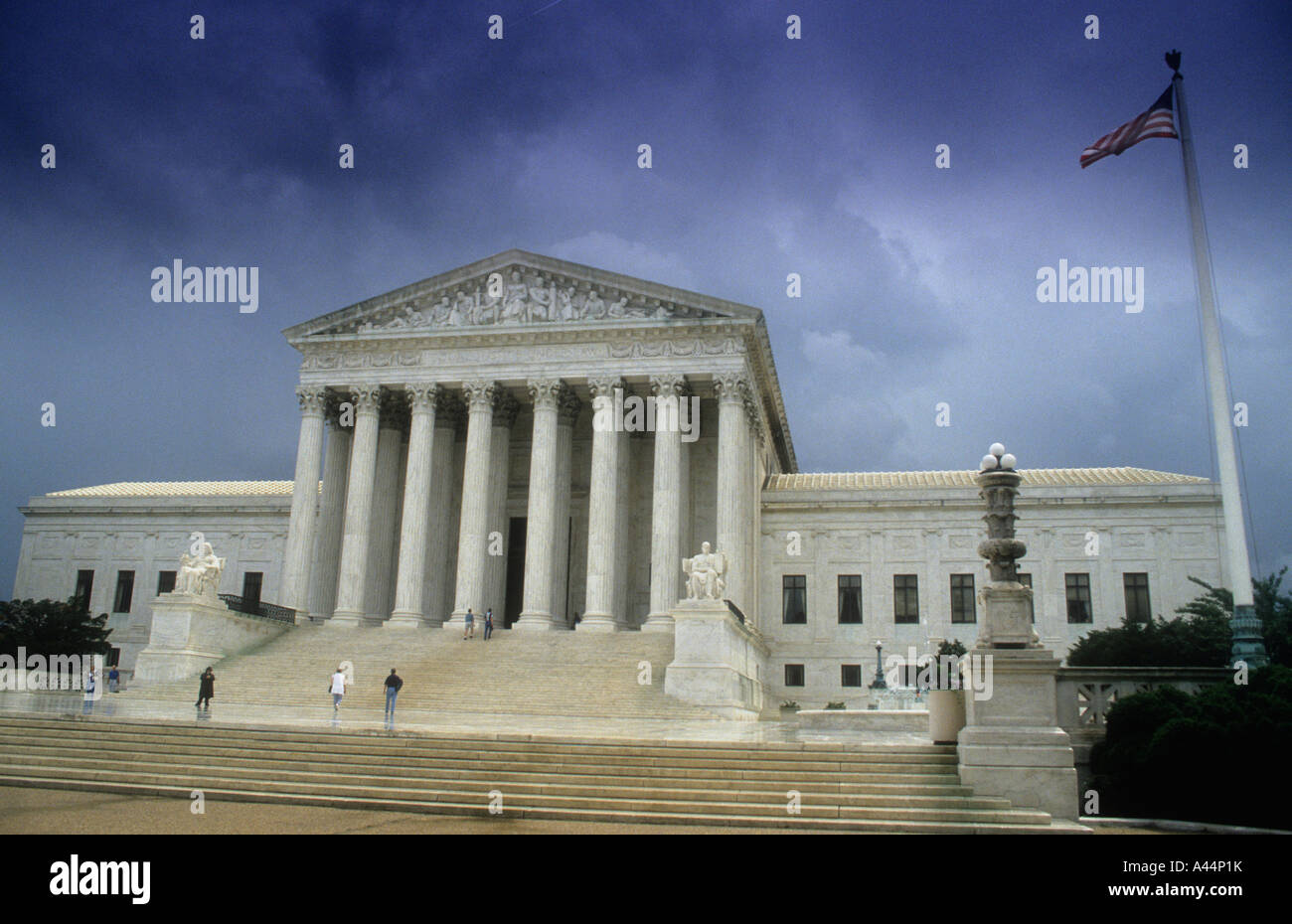 Exterior View Of The Neoclassical US Supreme Court,Located On Capitol ...