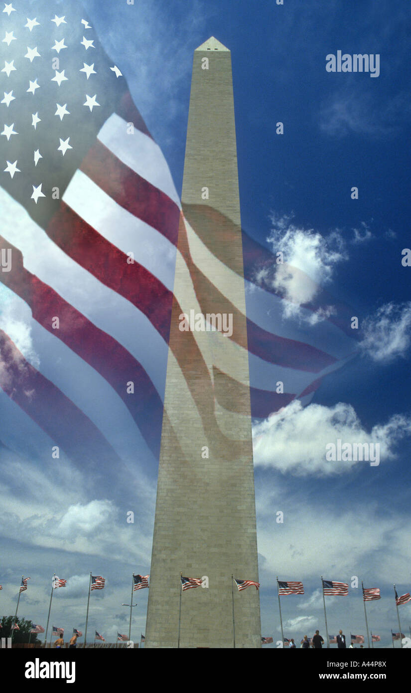 The Obelisk Shaped Washington Monument,Standing Tall In The American ...