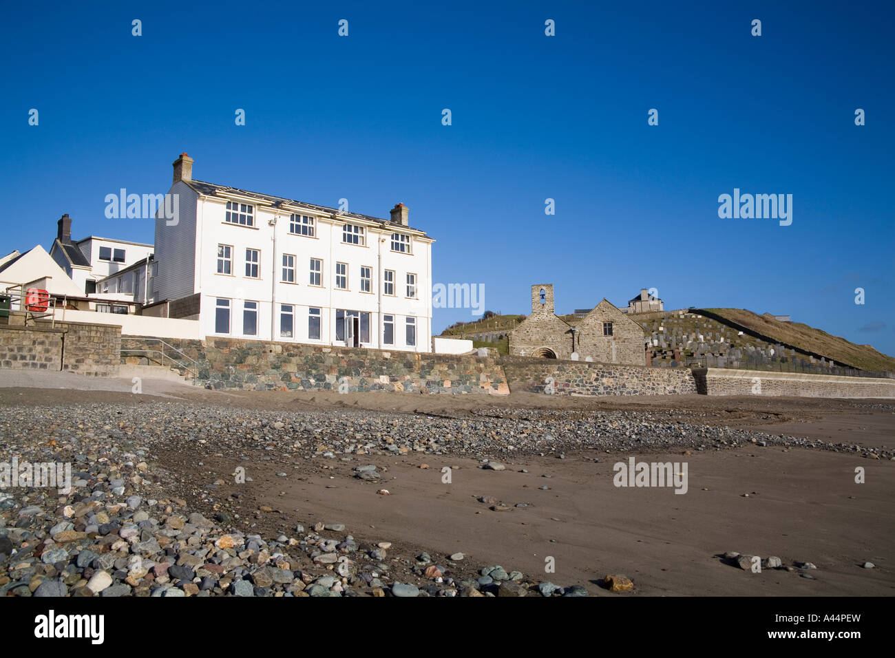 ABERDARON GWYNEDD NORTH WALES UK January Looking up to this small ...