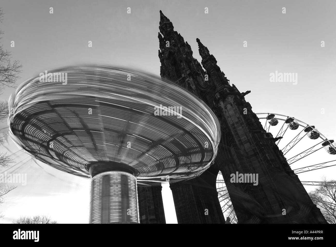 Carousel in Edinburgh, Scotland Stock Photo - Alamy